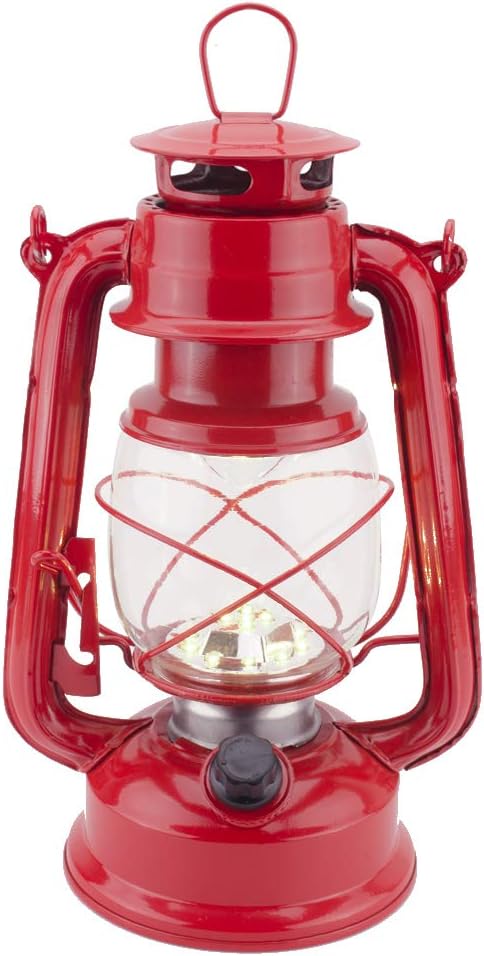 LED RED DIMMABLE LANTERN 12" - Lockside Trading Company